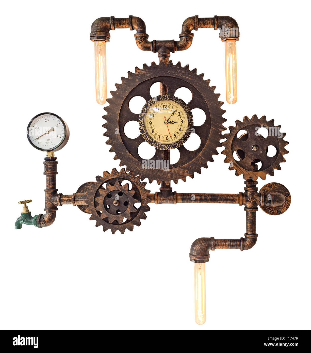 Old water meter Cut Out Stock Images & Pictures - Alamy