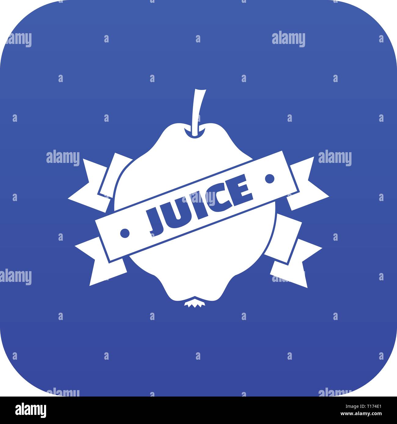 Fruit juice icon blue vector Stock Vector Image & Art - Alamy