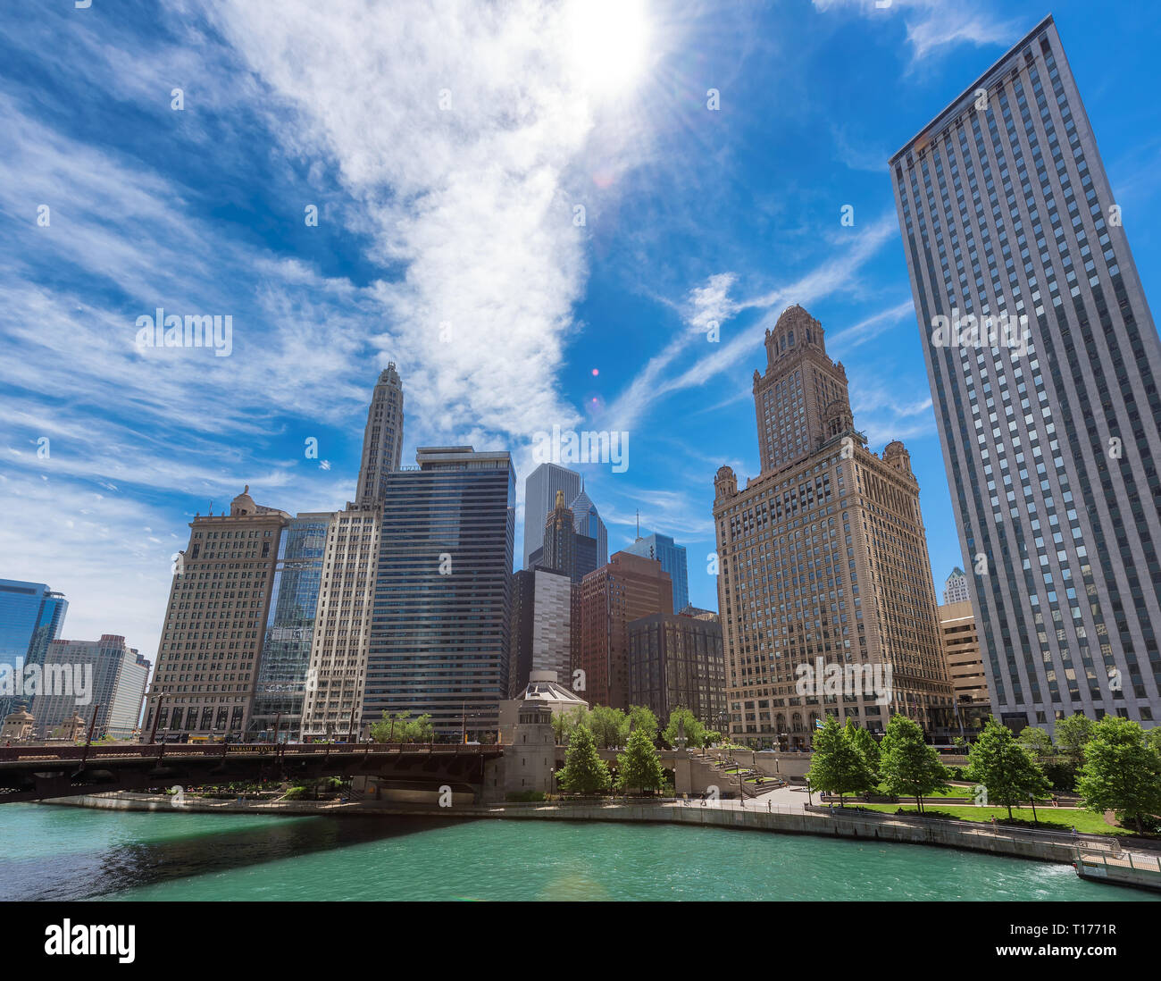 Chicago City skyline Stock Photo - Alamy