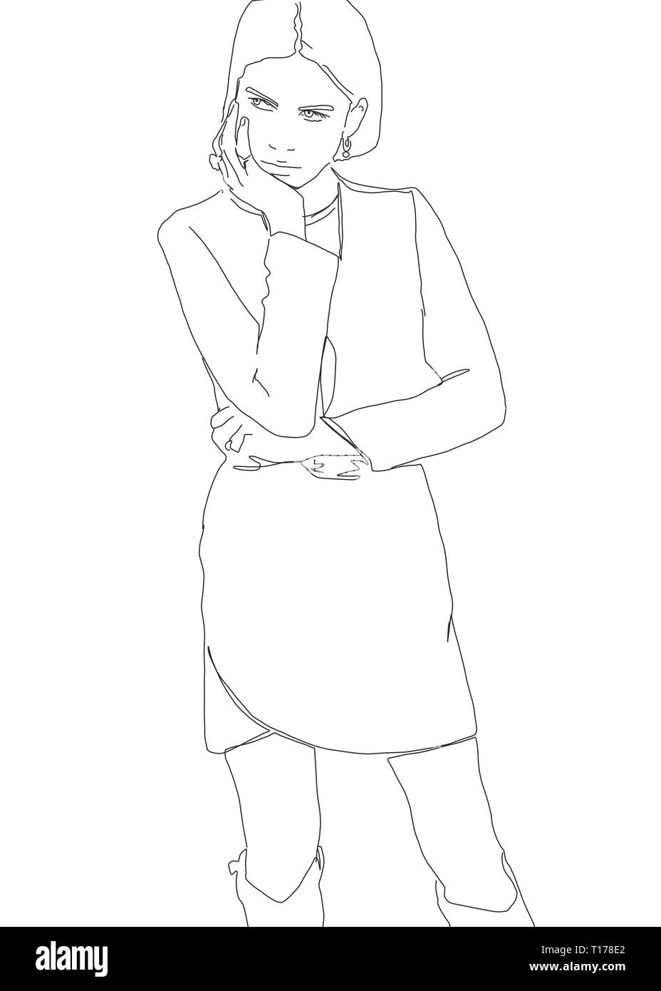 Jealous girl or woman Stock Photo - Alamy