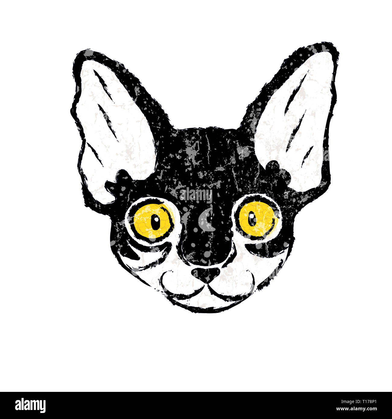 Cute cat head animal Cut Out Stock Images & Pictures - Alamy