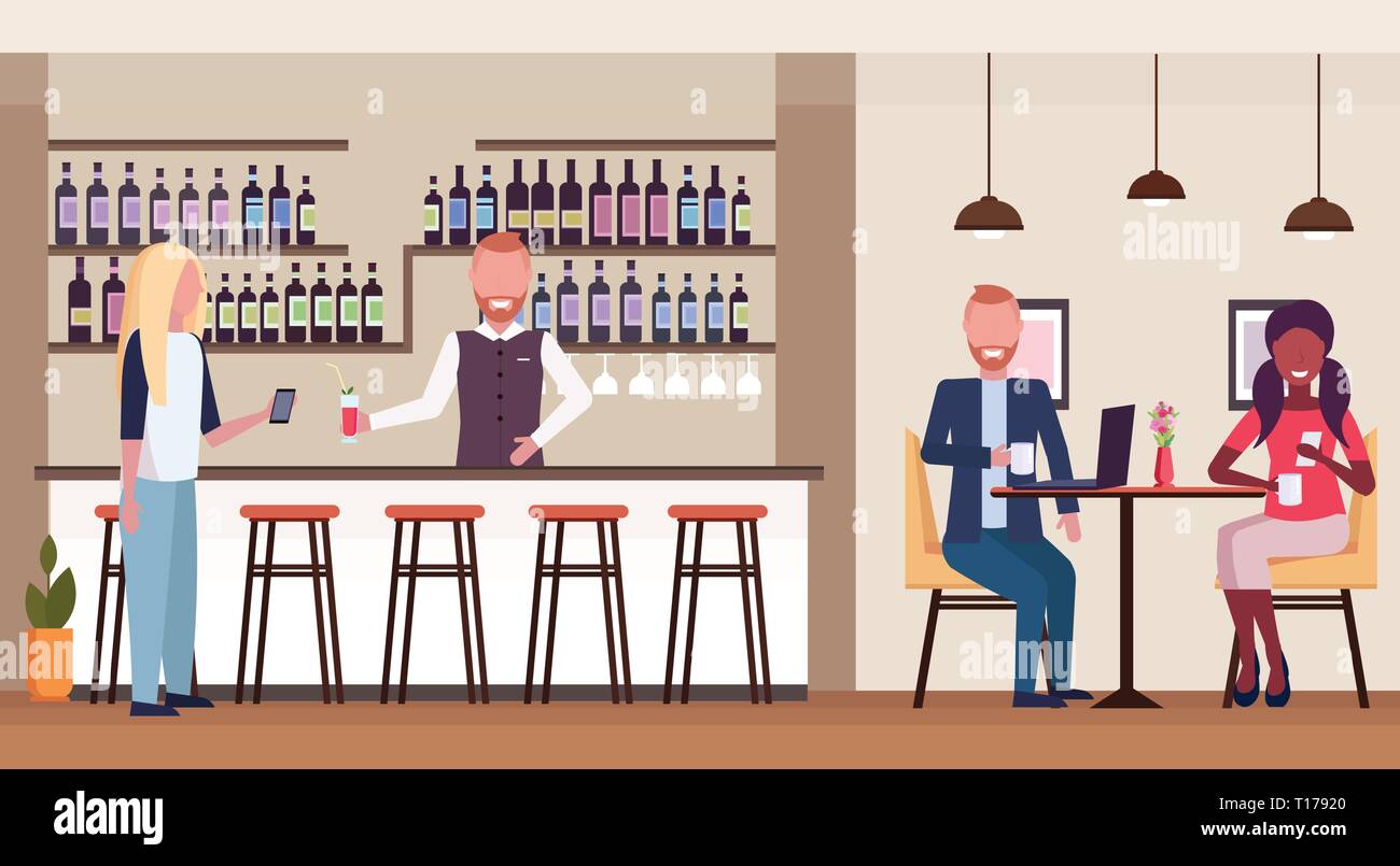 Woman worker counter Stock Vector Images - Alamy