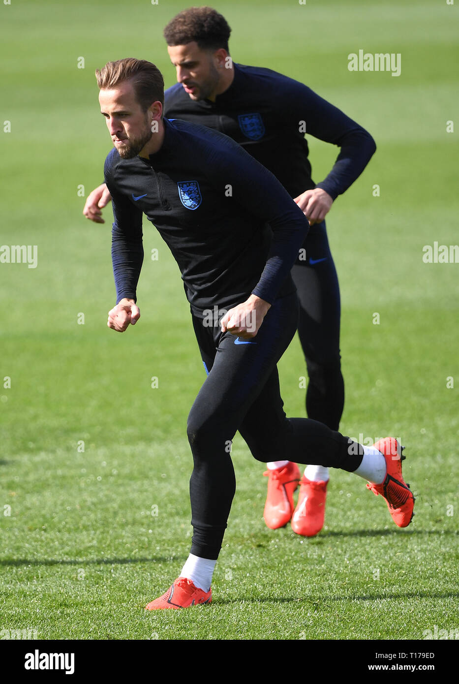 England's Harry Kane during the training session at St George's Park ...