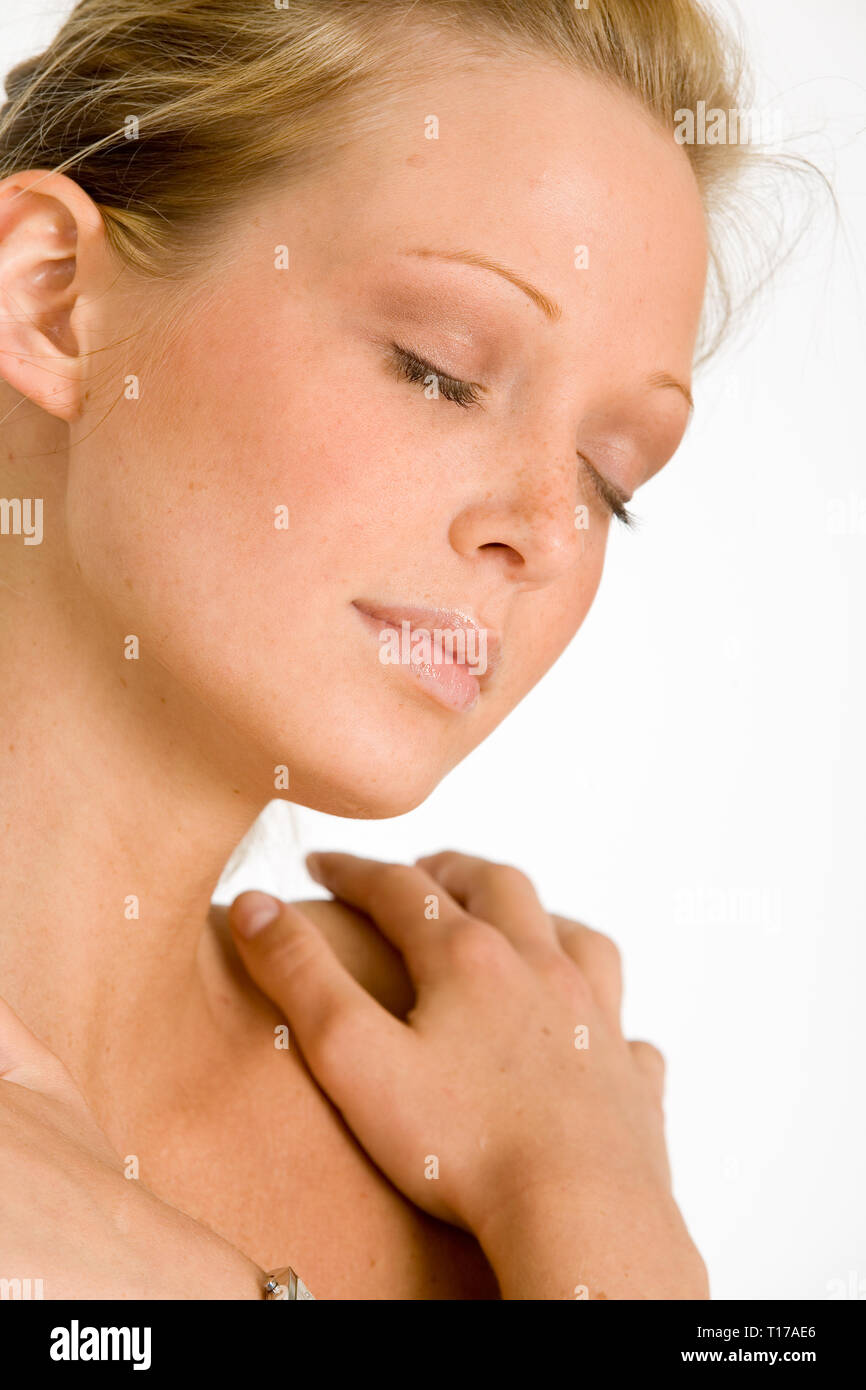 With closed eyes and facial expressions hi-res stock photography and ...