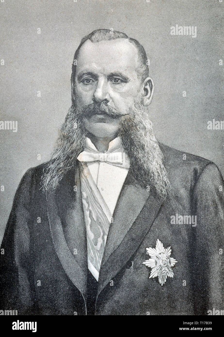 Illustration of Vuk Karadzic(1831-1899), published in Famous Serbs of ...