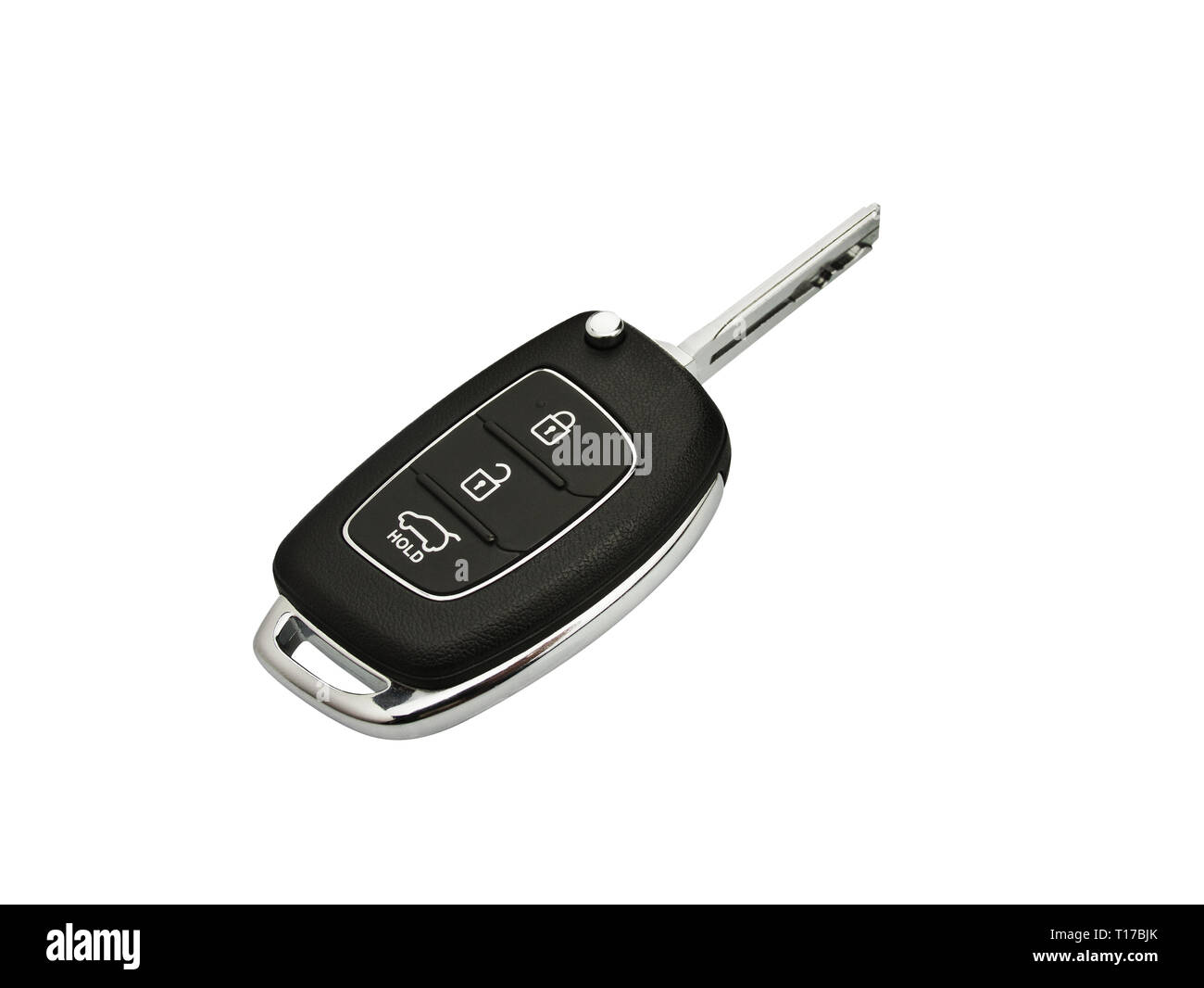 Modern Car key perspective view isolated on white Stock Photo - Alamy