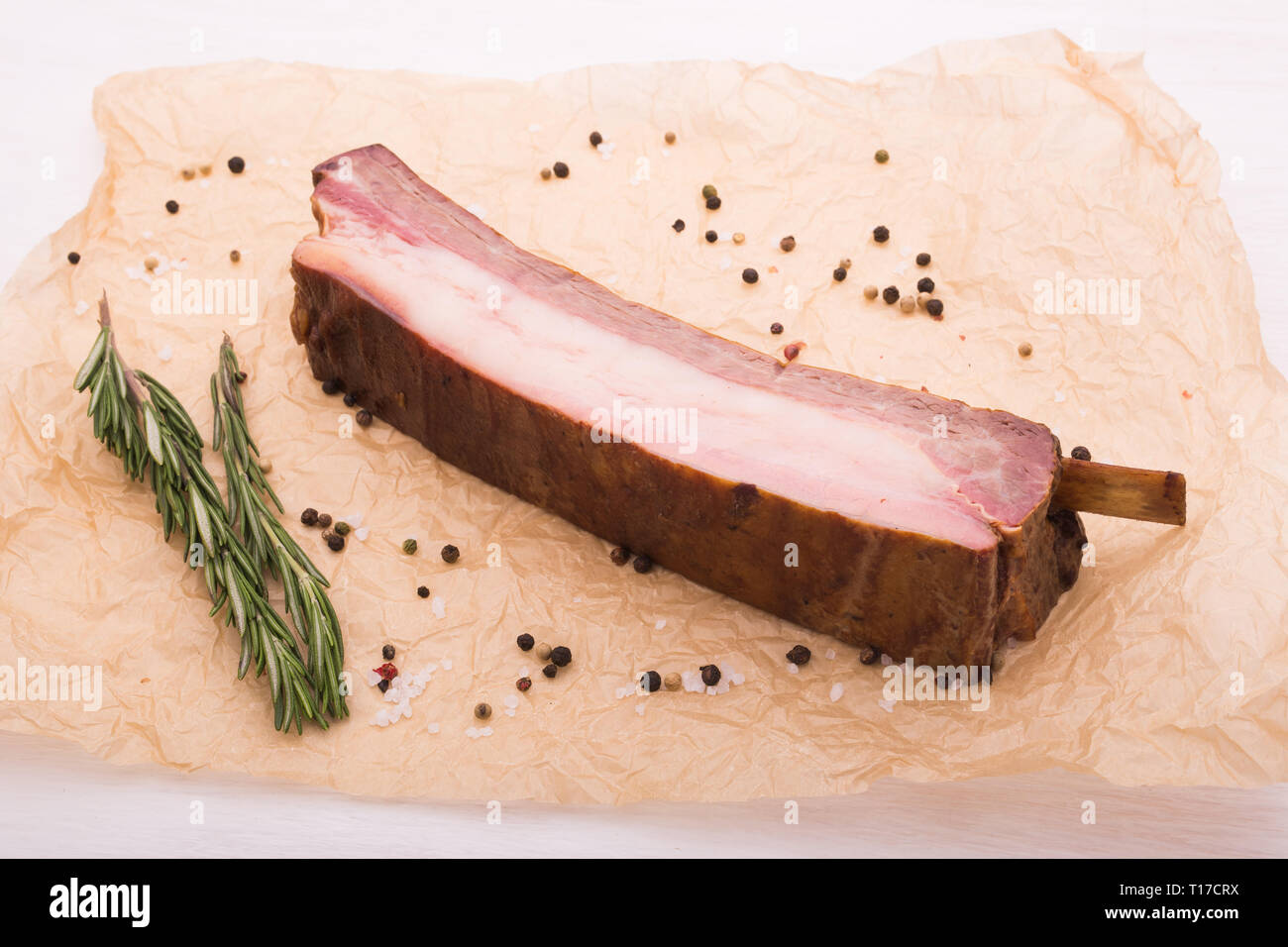 Food, cuisine and horsemeat concept - Close up of delicious horse meat ...