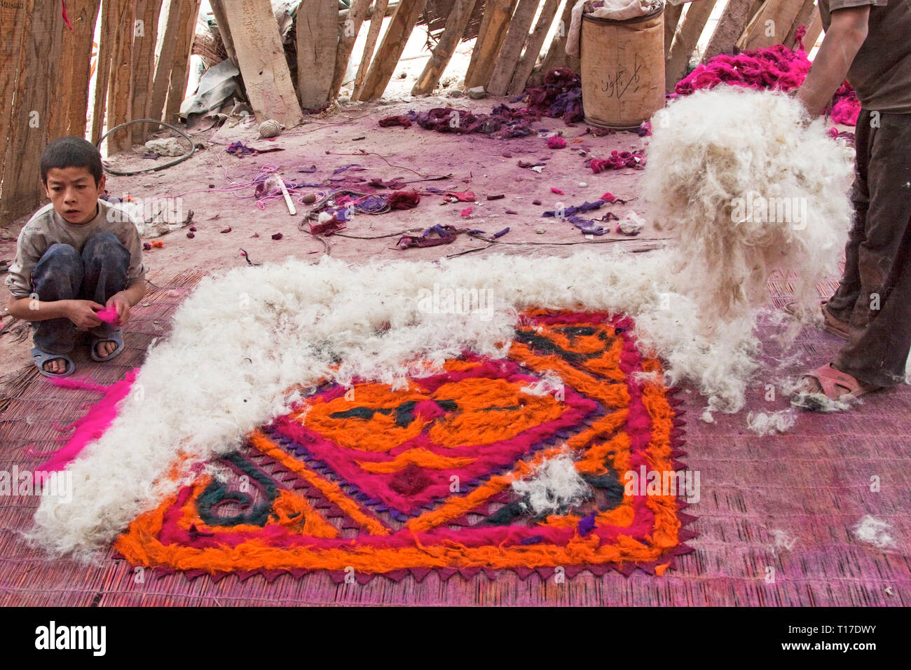 Felt making is a cultural and traditional craft in Xinjiang Autonomous ...
