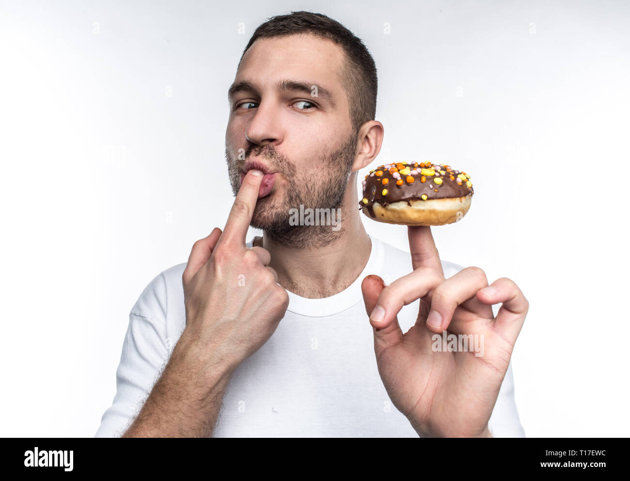 Messy donut hi-res stock photography and images - Alamy