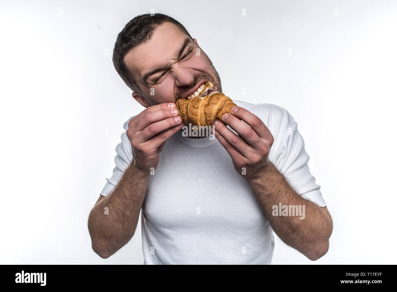 Messy Food Face Adult High Resolution Stock Photography and Images - Alamy
