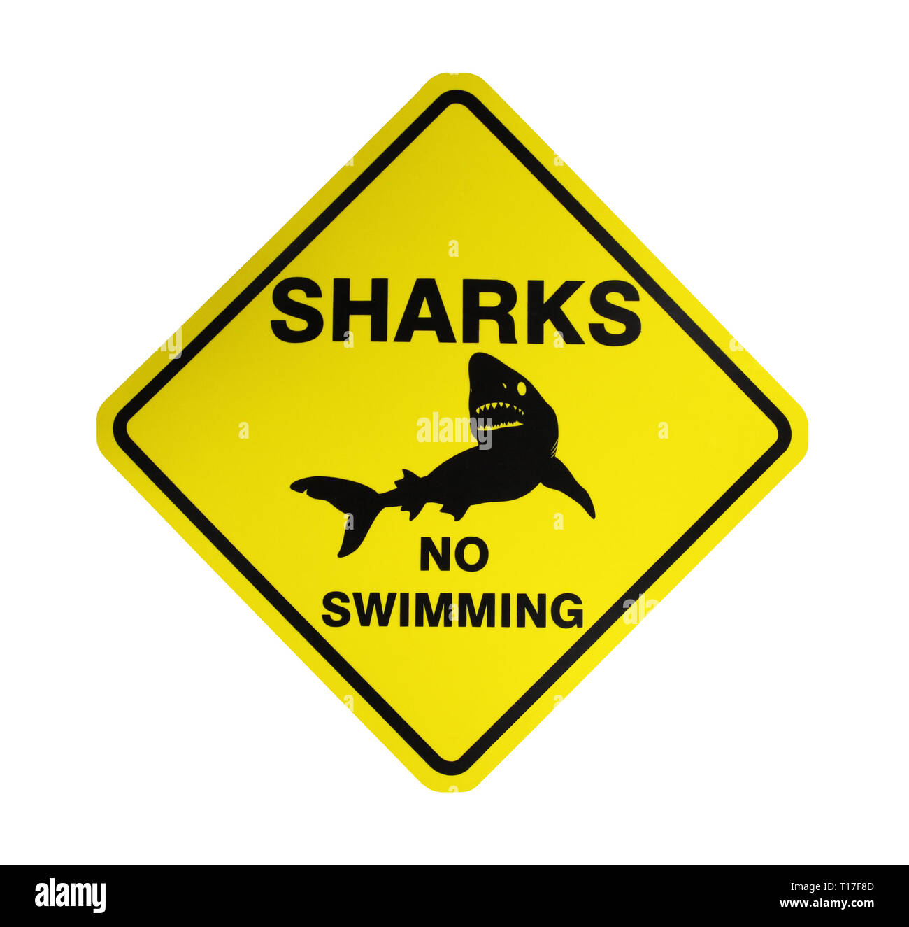 Shark warning sign australia hi-res stock photography and images - Alamy