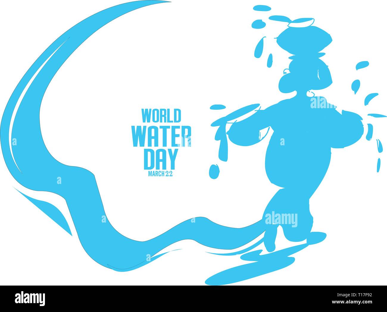 Save water. World Water Day concept. Vector illustration Stock Vector ...