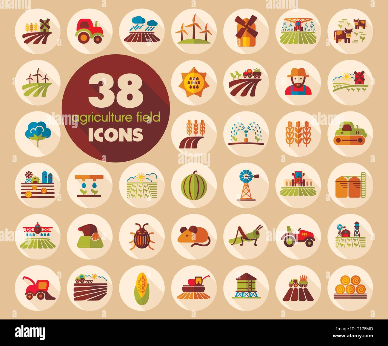 Farm Field icon. Agriculture sign. Graph symbol for your web site ...