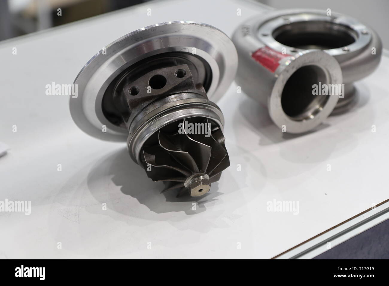 Turbo charger component parts for diesel engine ; made from iron ...