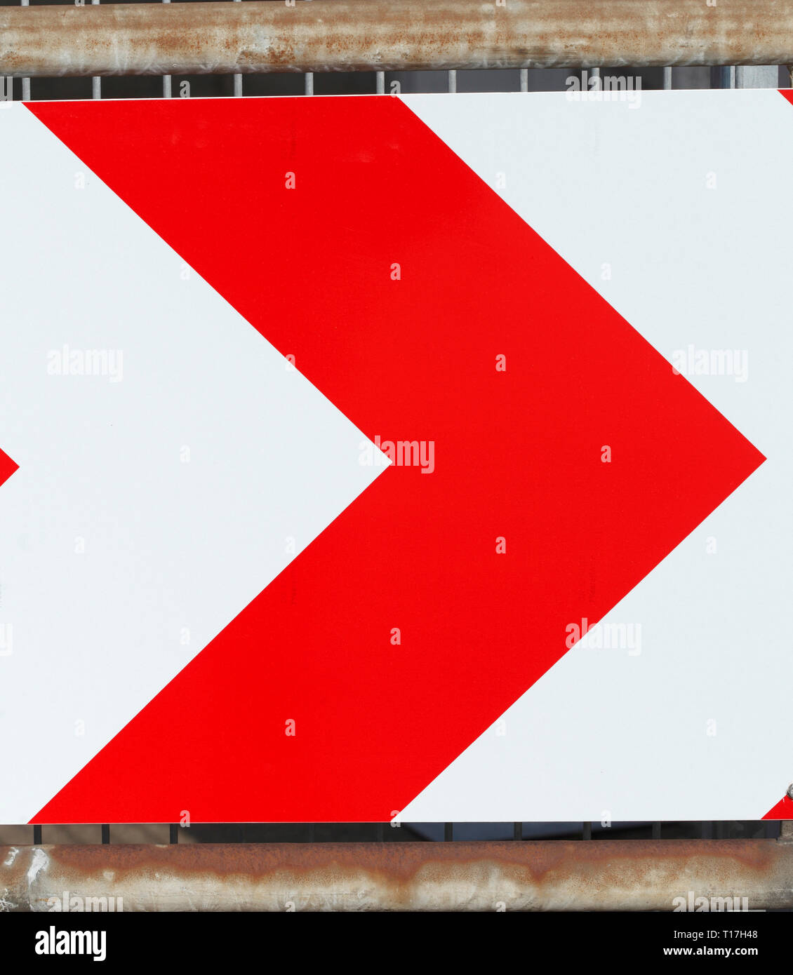 Road sign directional sign in curves, Germany Stock Photo - Alamy