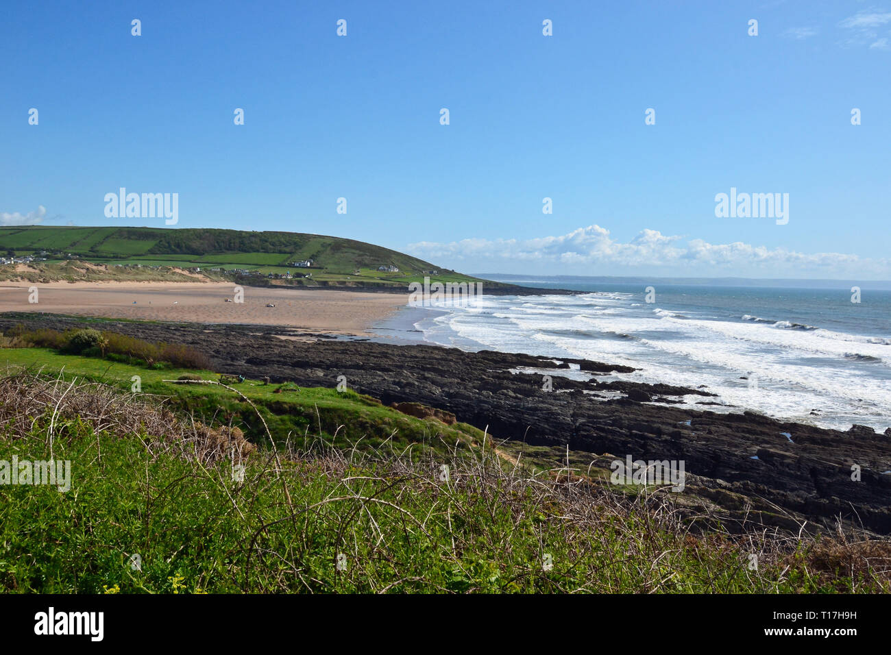 Croyde Bay, Croyde Beach, Croyde, Braunton, North Devon, UK Stock Photo ... Croyde Bay, Croyde Beach, Croyde, Braunton, North Devon, UK Stock Photo ...