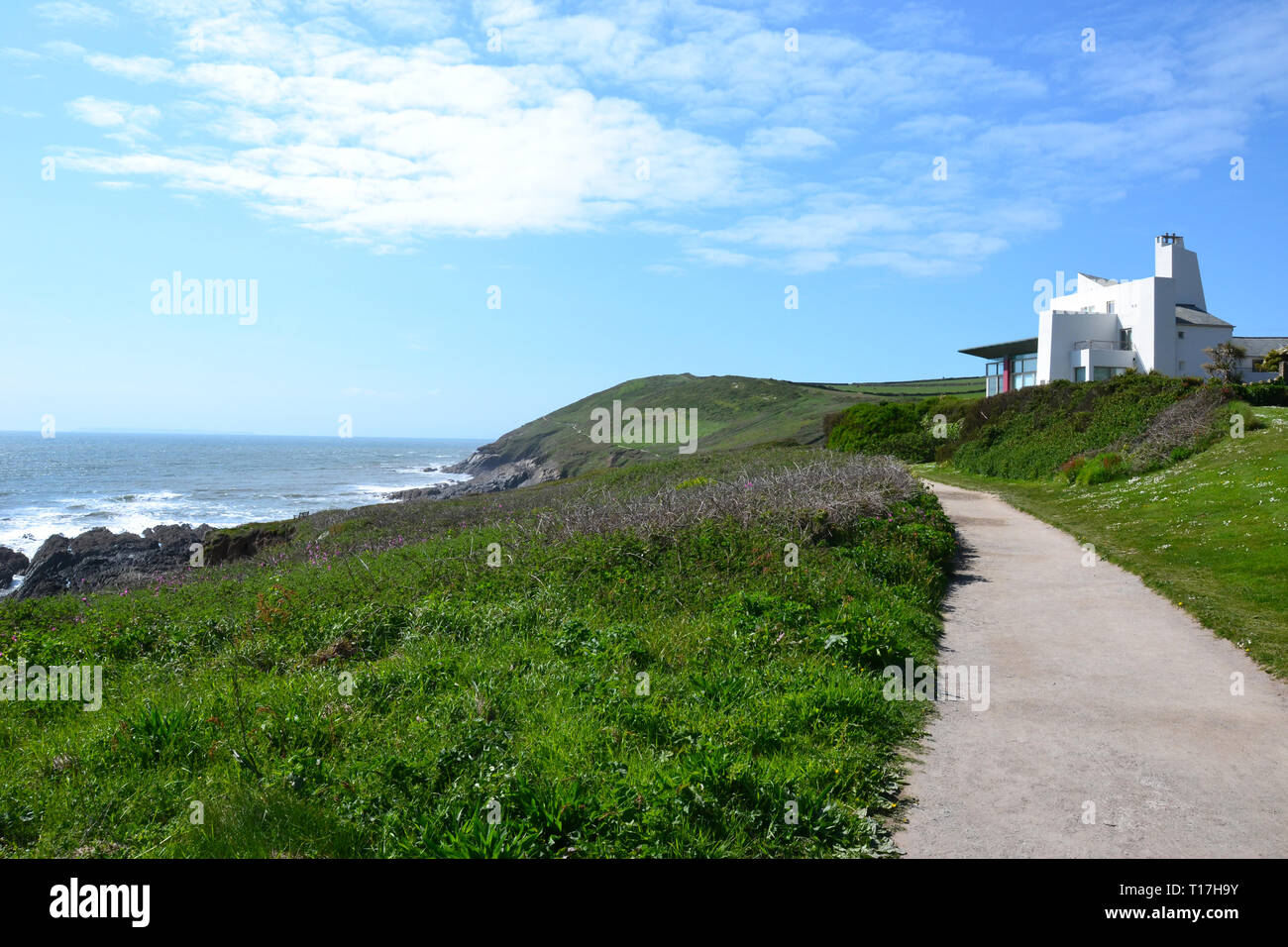Scenery on the walk to Baggy Point, Croyde, Braunton, North Devon, UK ...