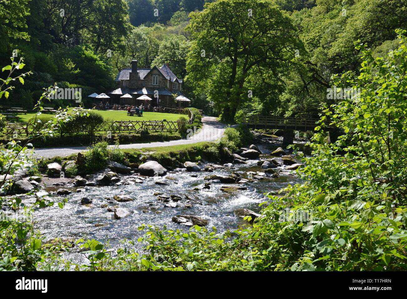 Watersmeet, Lynmouth, Devon, UK Stock Photo - Alamy