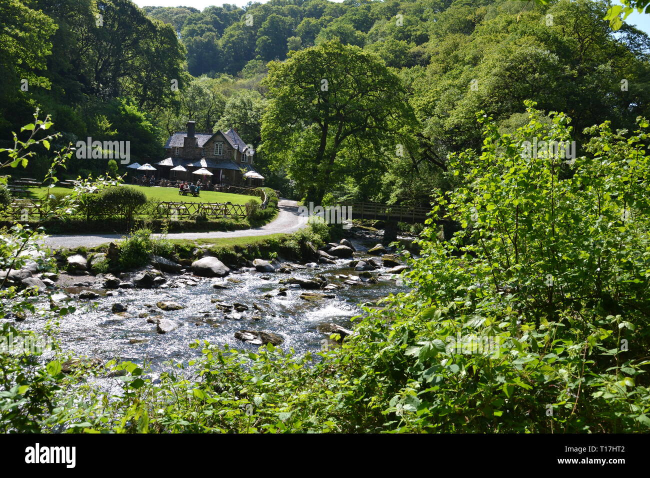 Watersmeet, Lynmouth, Devon, UK Stock Photo - Alamy