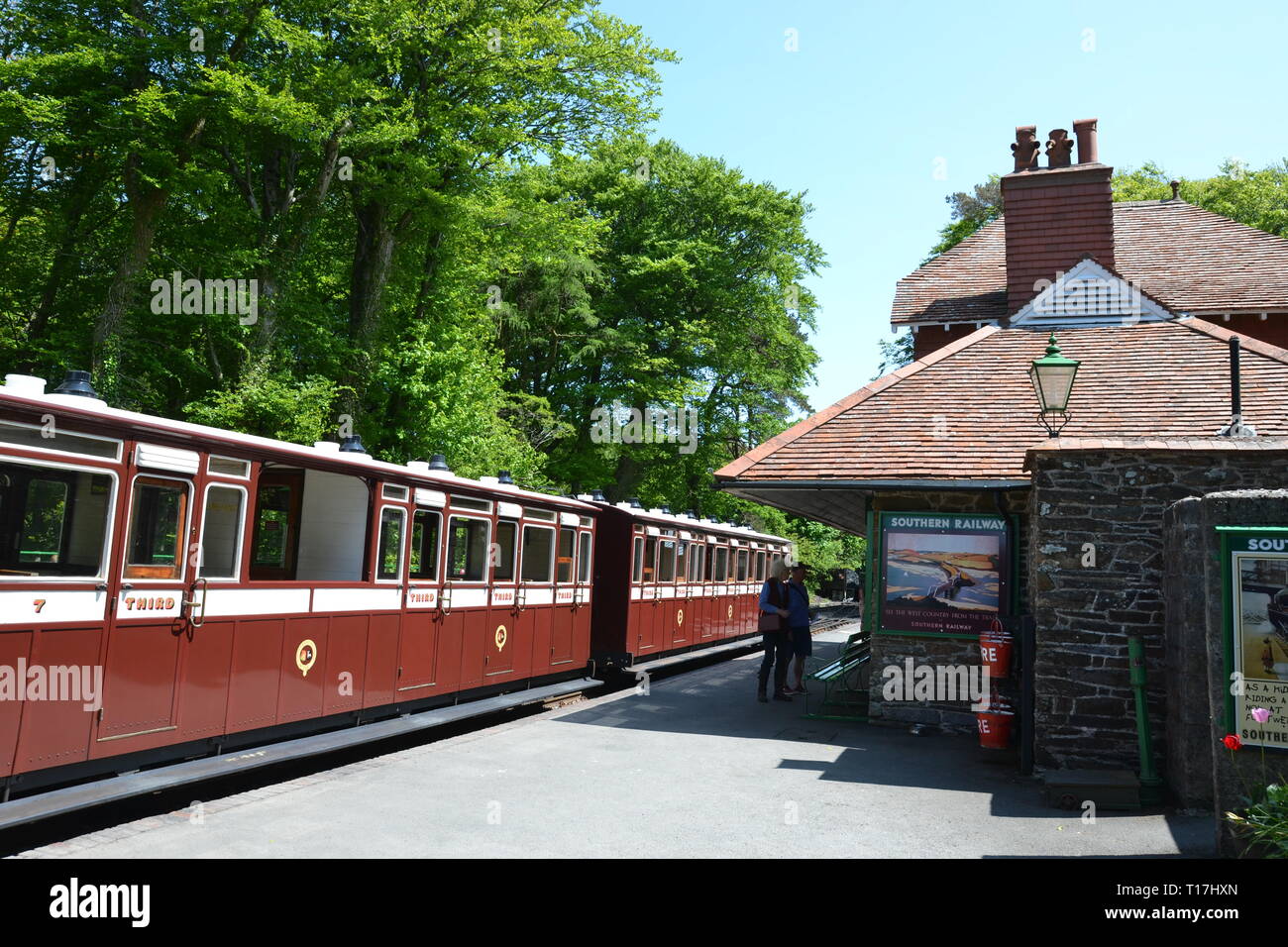 The Lynton and Barnstaple Railway, Woody Bay Railway Station, Woody Bay ...