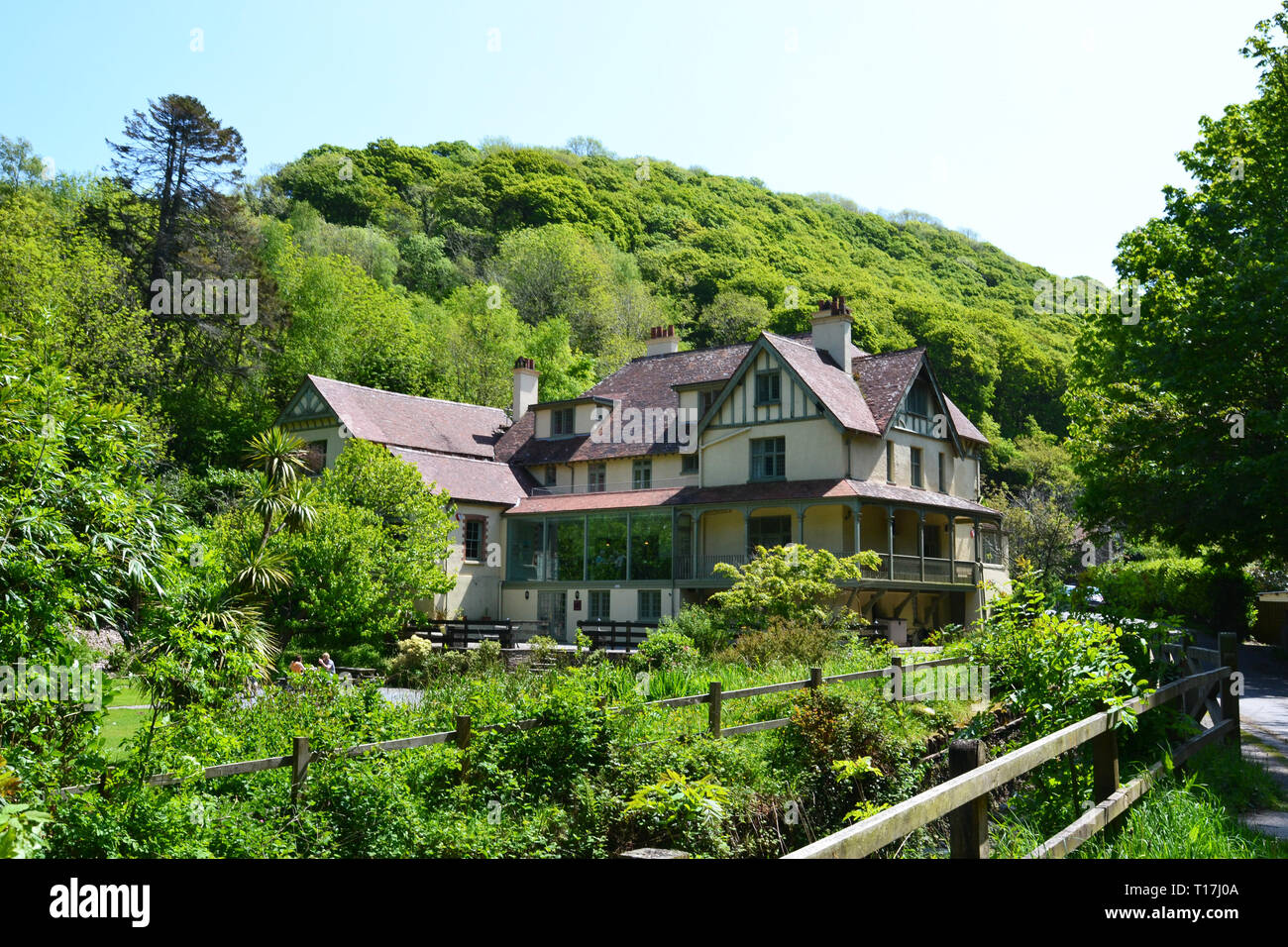 The Hunters Inn, Heddon Valley, Devon, UK Stock Photo - Alamy