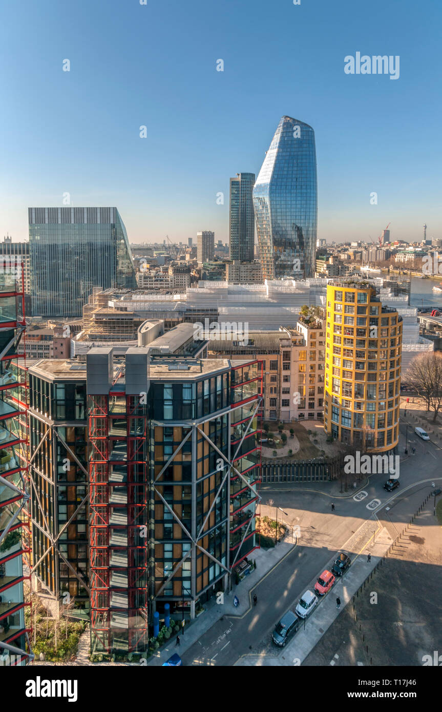Neo Bankside, Bankside Lofts and the One Blackfriars tower on Bankside ...