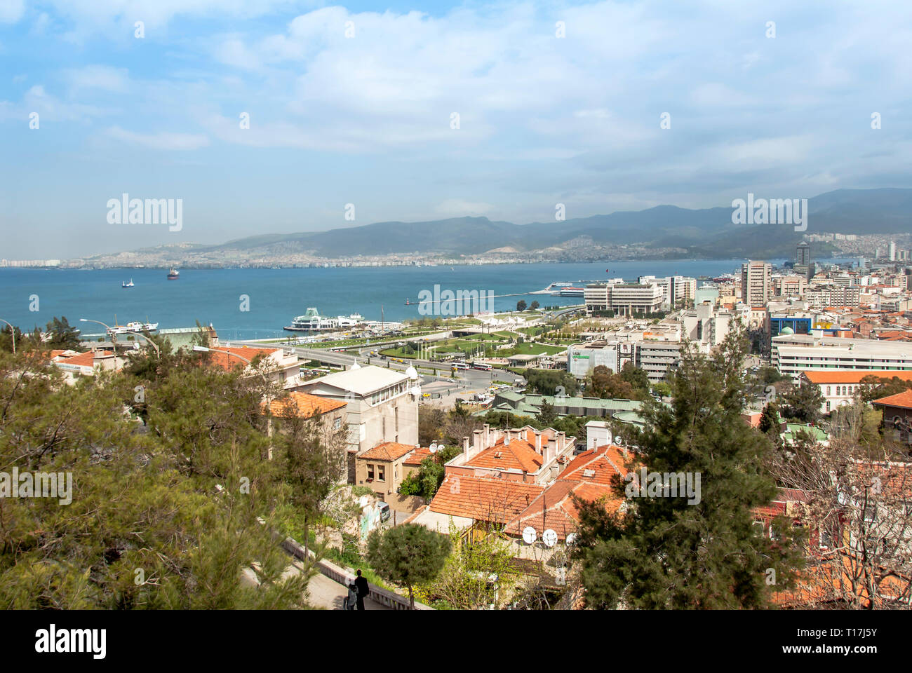 Izmir, Turkey, 01 April 2010: Buildings of Konak Stock Photo - Alamy