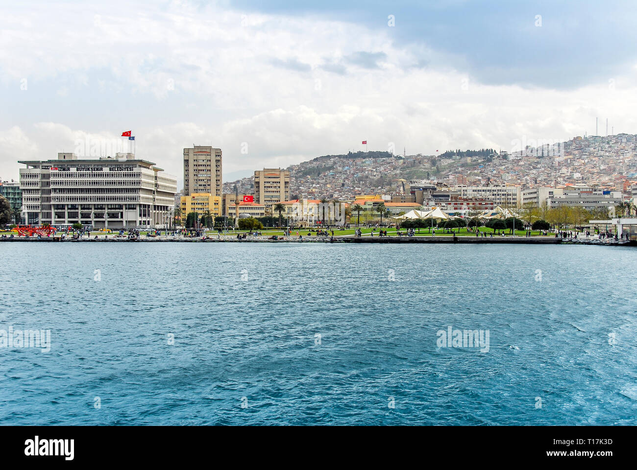 Izmir, Turkey, 28 March 2010: Buildings of Konak Stock Photo - Alamy