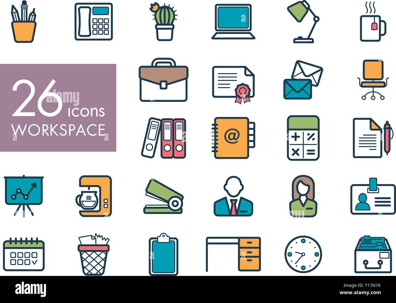 Workspace outline icon. Workspace sign. Graph symbol for your web site ...