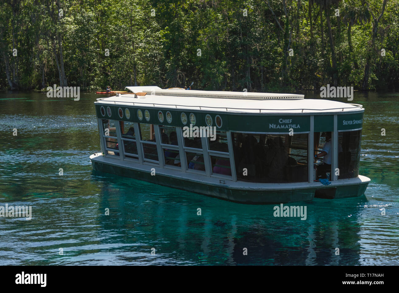 Silver Springs Florida Glass bottom boats Stock Photo - Alamy