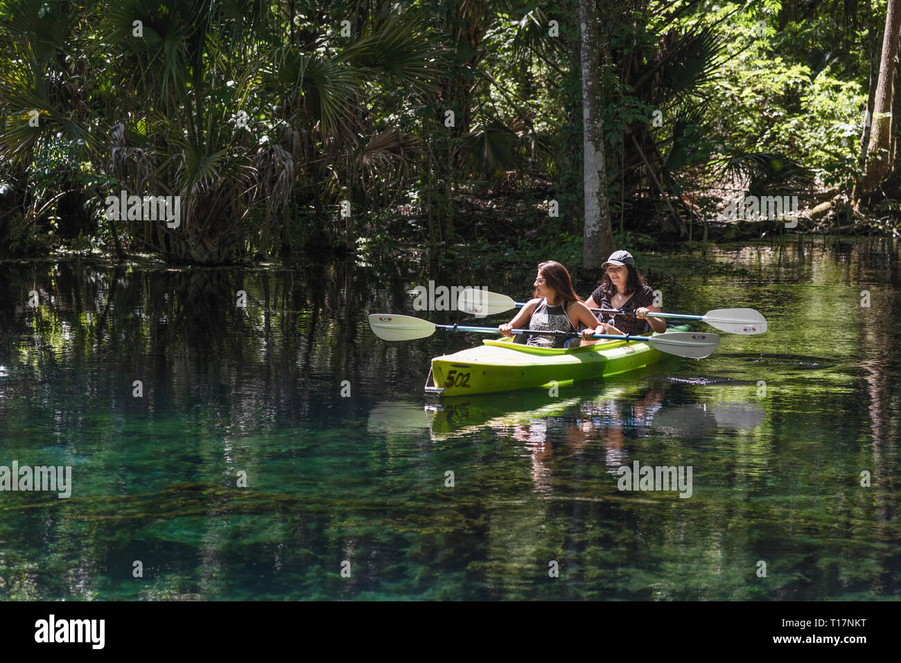 Kayaking Silver Springs River Ocala, Florida USA Stock Photo - Alamy