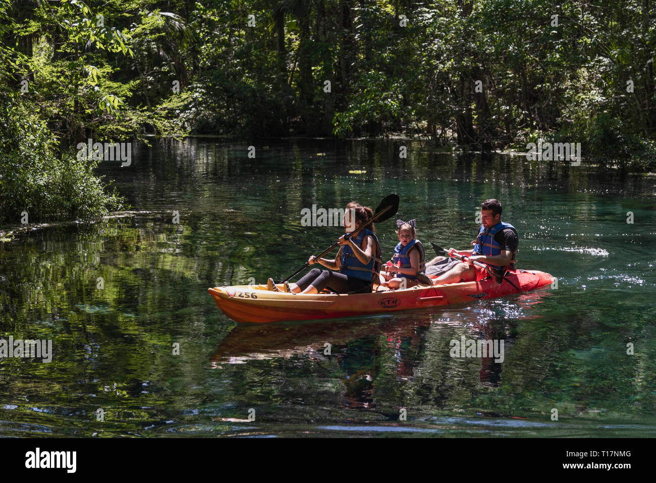Kayaking Silver Springs River Ocala, Florida USA Stock Photo - Alamy