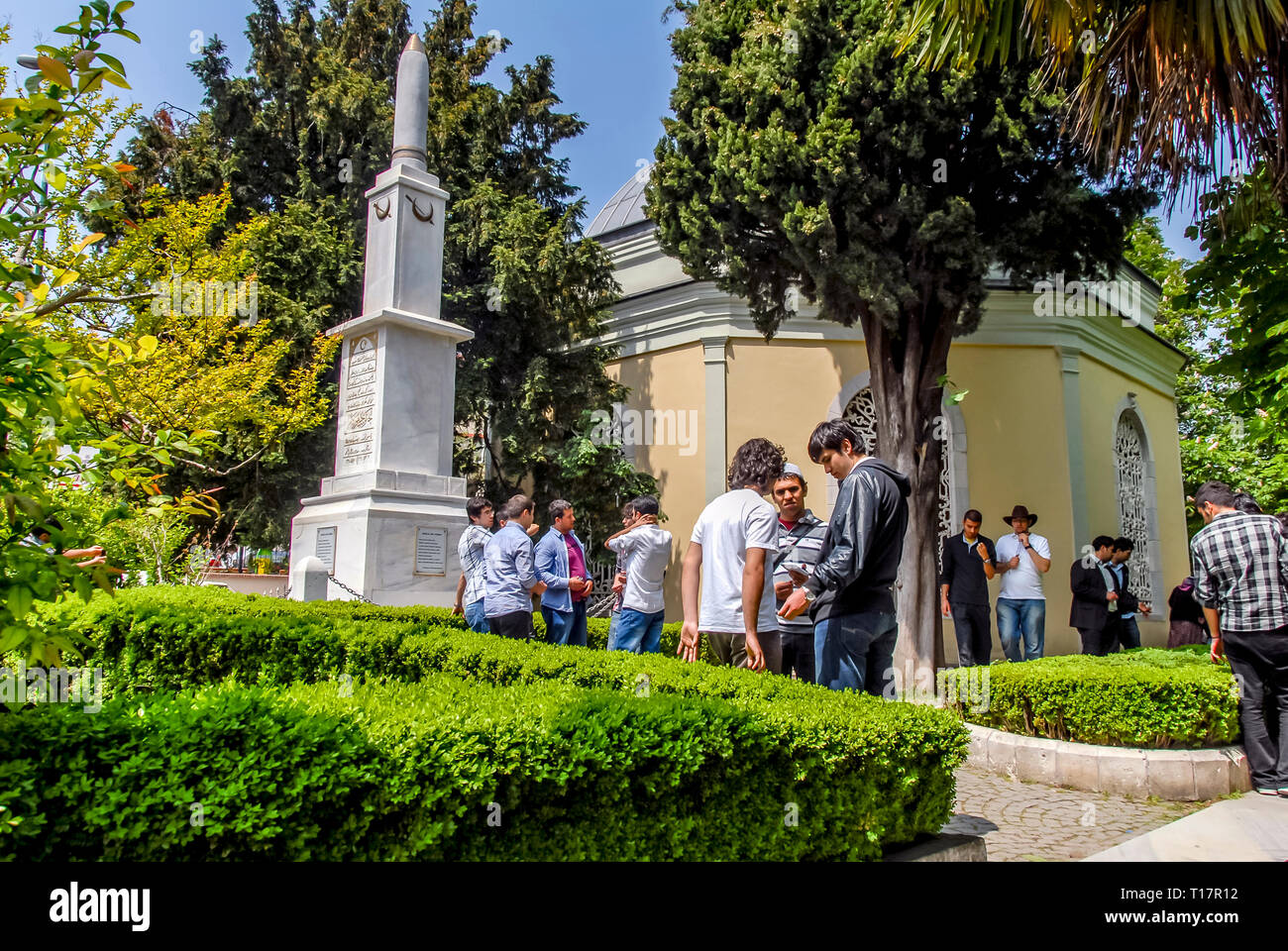 Bursa, Turkey, 29 April 2012: Tomb of Osman Gazi or Osman I, died 1323 ...