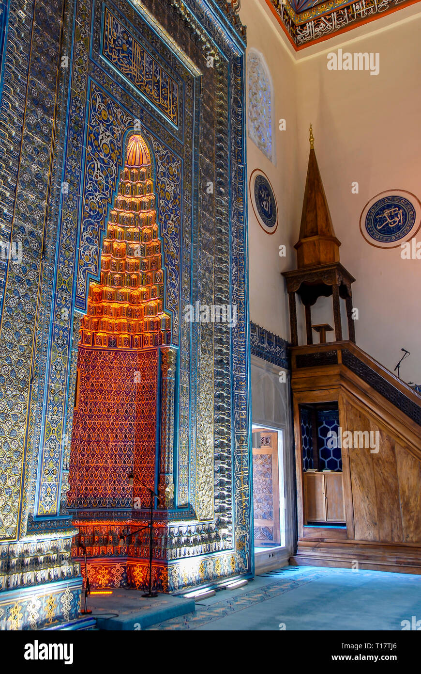 Bursa, Turkey, 01 May 2012: Green Mosque also known as Mosque of Mehmed ...