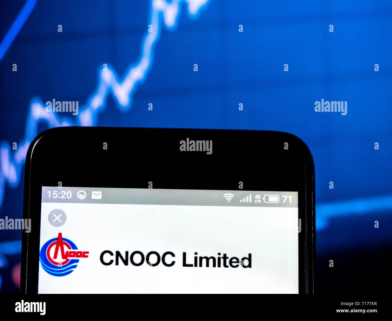 In this photo illustration a China National Offshore Oil Corporation ...