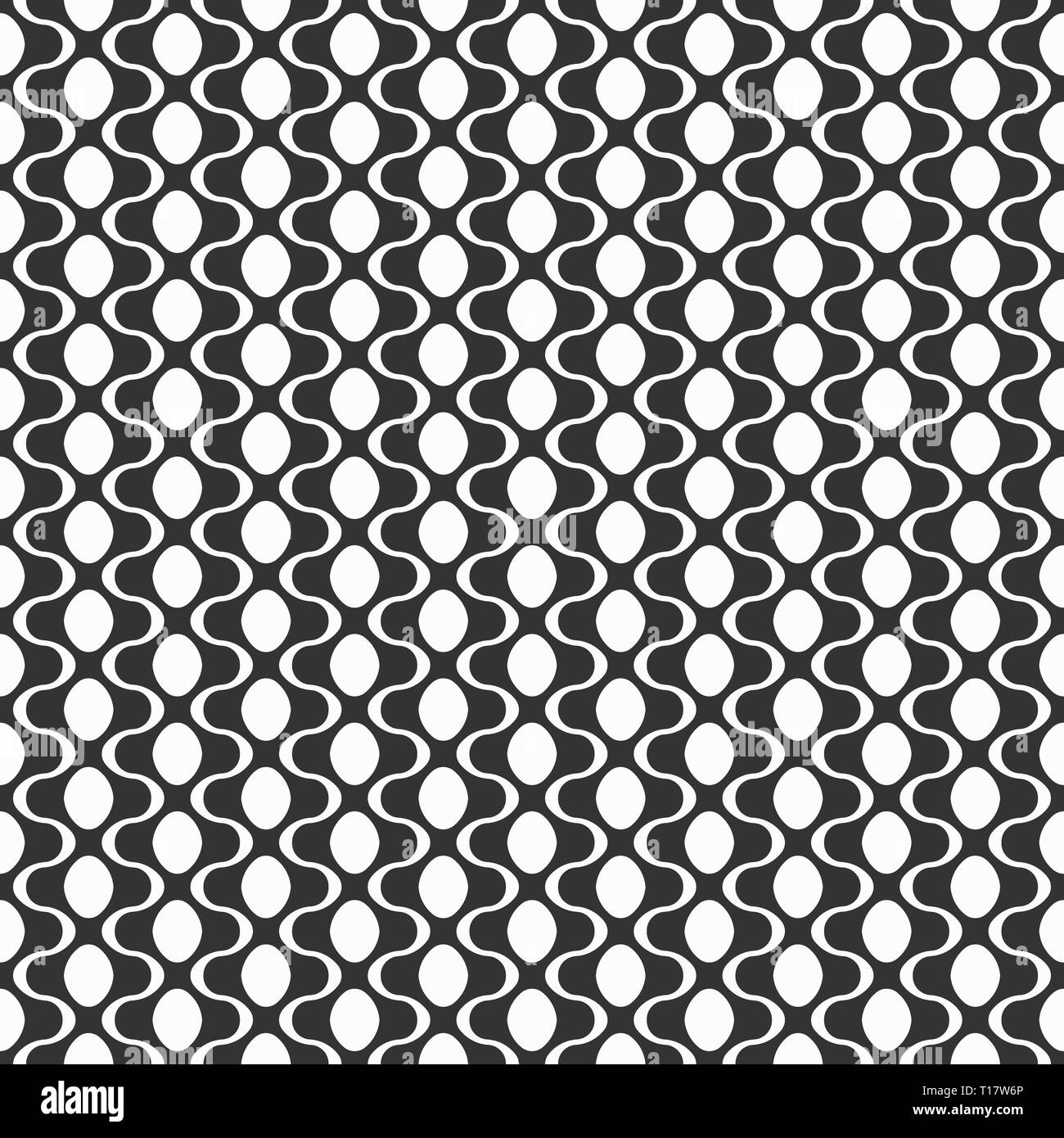 Abstract seamless pattern of symmetric geometric shapes. Modern stylish ...
