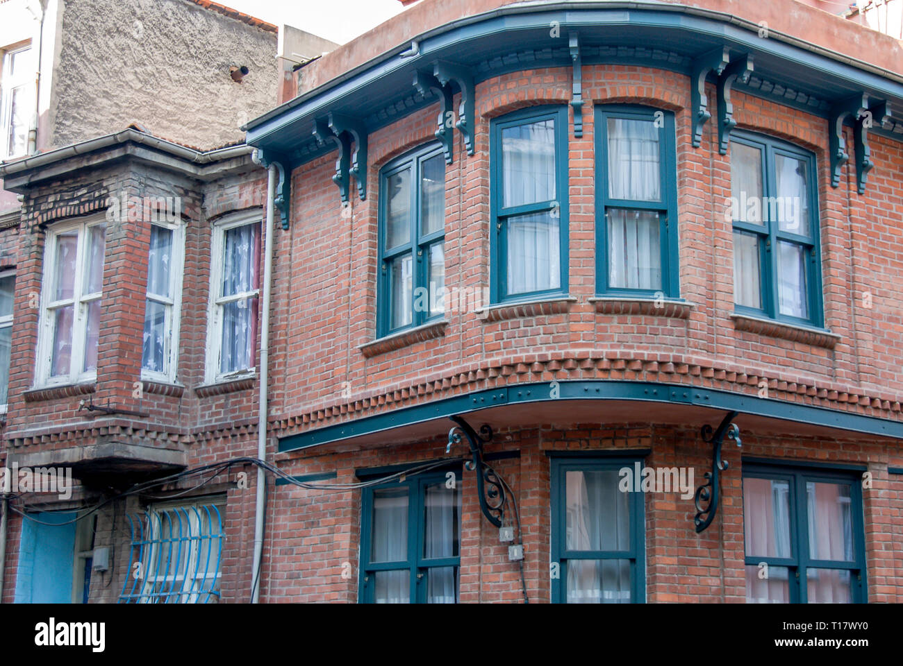 Istanbul, Turkey, 21 April 2006: Historic Balat Mansions, Halic Stock ...