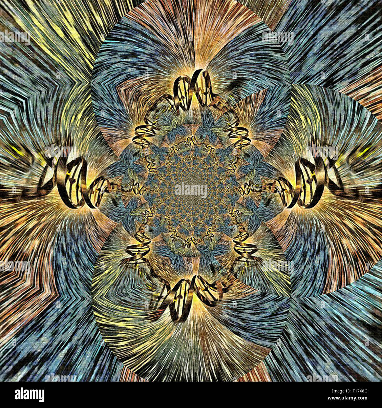 Dna strand fractal painting hi-res stock photography and images - Alamy