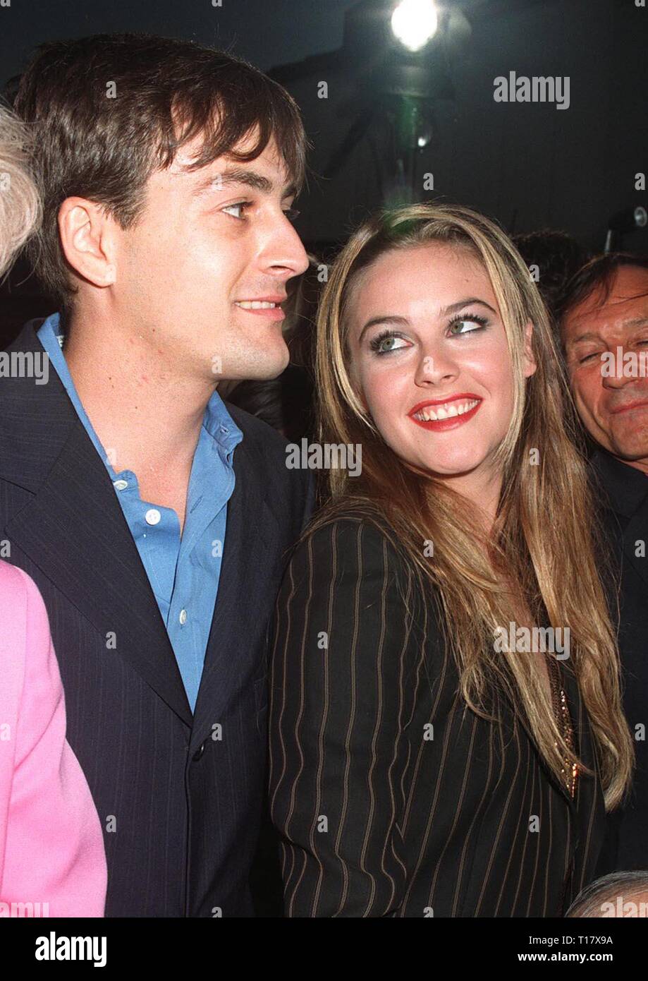 LOS ANGELES, CA. August 25, 1997: Actress Alicia Silverstone & brother ...