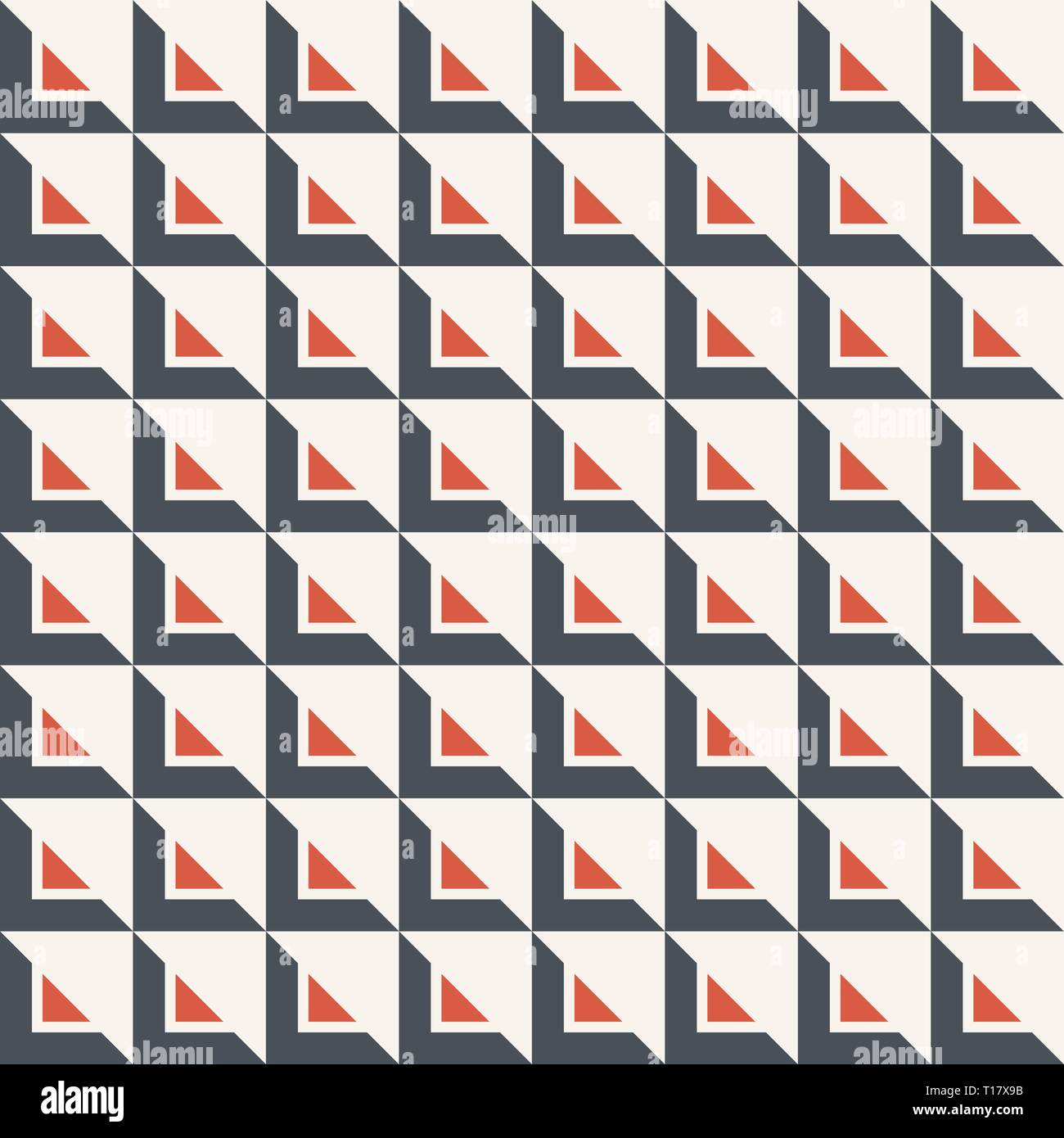 Abstract seamless pattern of triangles. Modern stylish texture ...