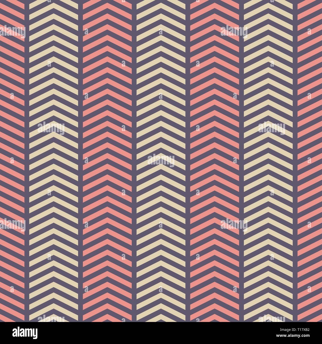 Abstract seamless pattern of arrows. Rhythmic structure of herringbone. Color stylish texture ...