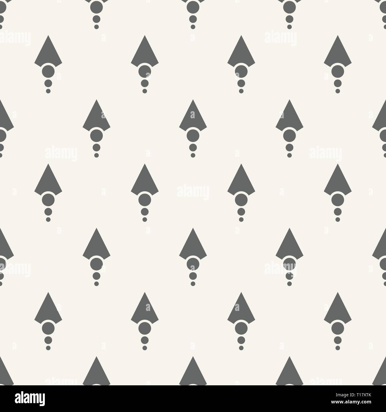 Seamless pattern with arrows motif. Minimalist abstract background ...