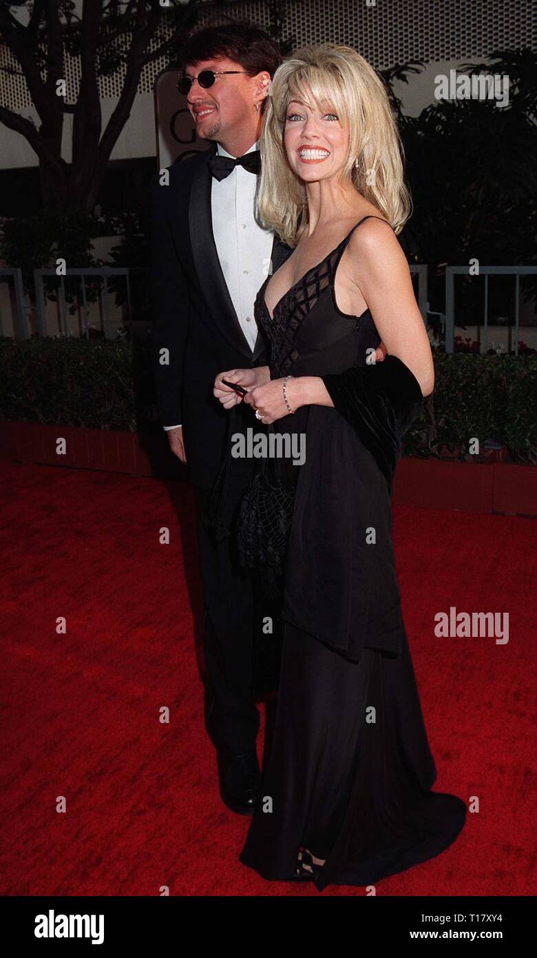 LOS ANGELES, CA. January 20, 1997: Actress Heather Locklear & husband ...