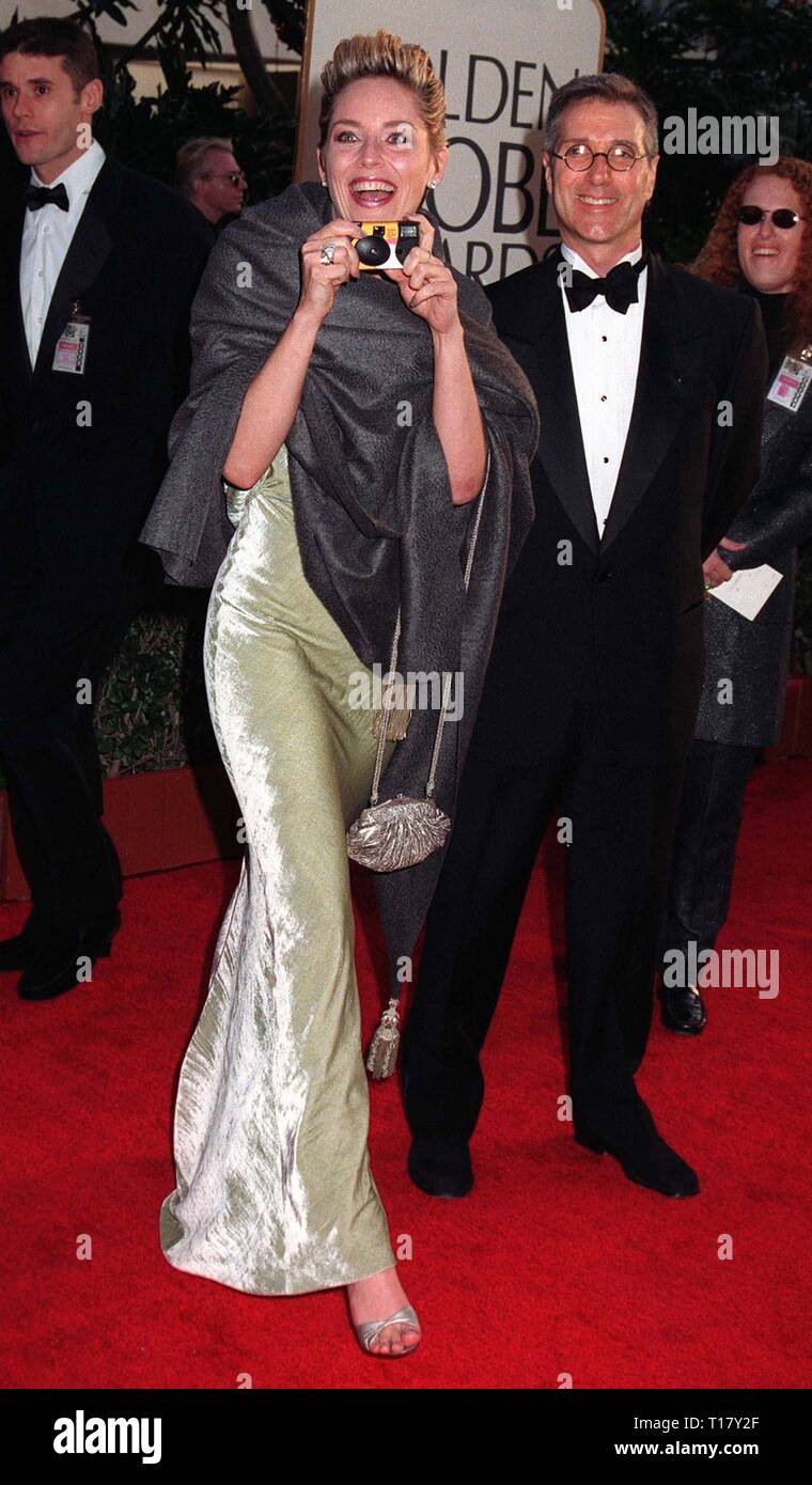 LOS ANGELES, CA. January 20, 1997: Actress Sharon Stone at the Golden ...