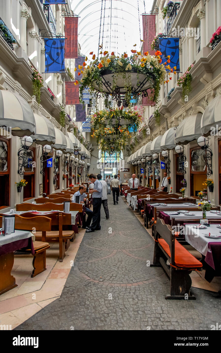 Istanbul, Turkey, 24 May 2006: Cite de Pera is a famous historic ...