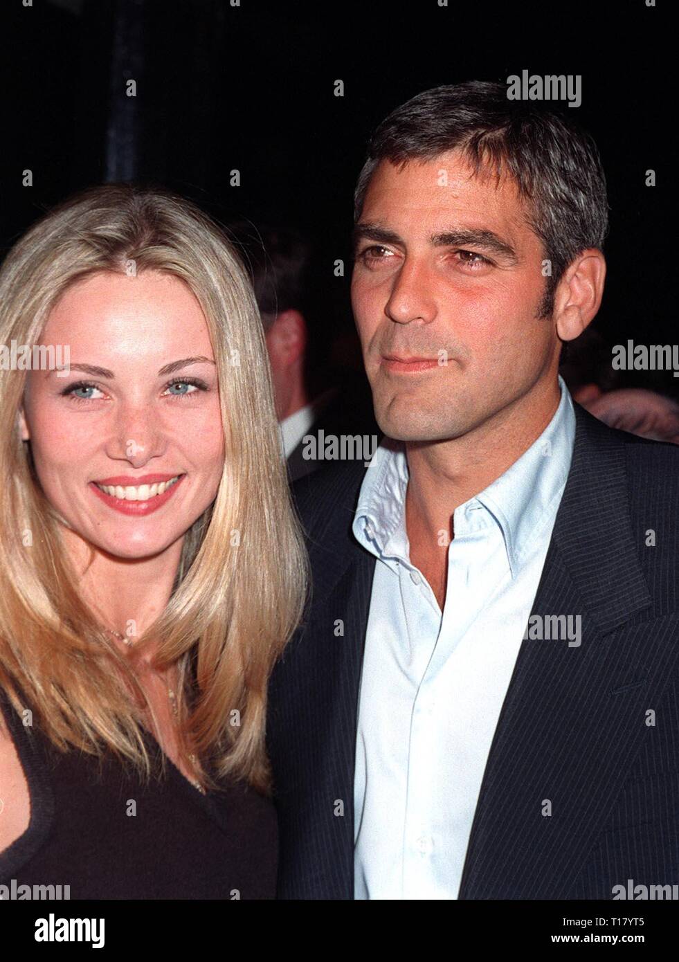 LOS ANGELES, CA. September 23, 1997: Actor George Clooney & girlfriend ...