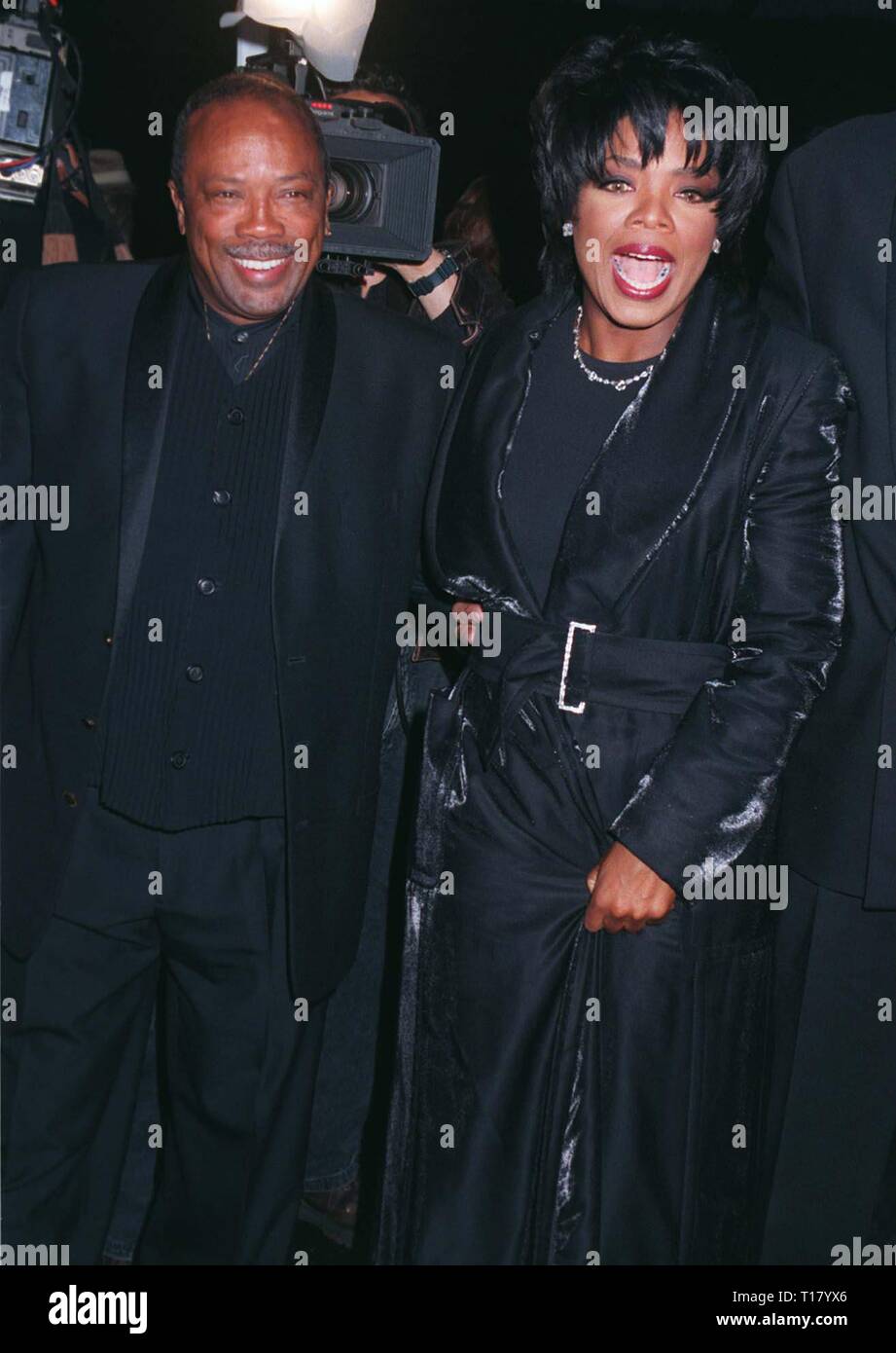 LOS ANGELES, CA. January 13, 1997: TV presenter Oprah Winfrey with ...