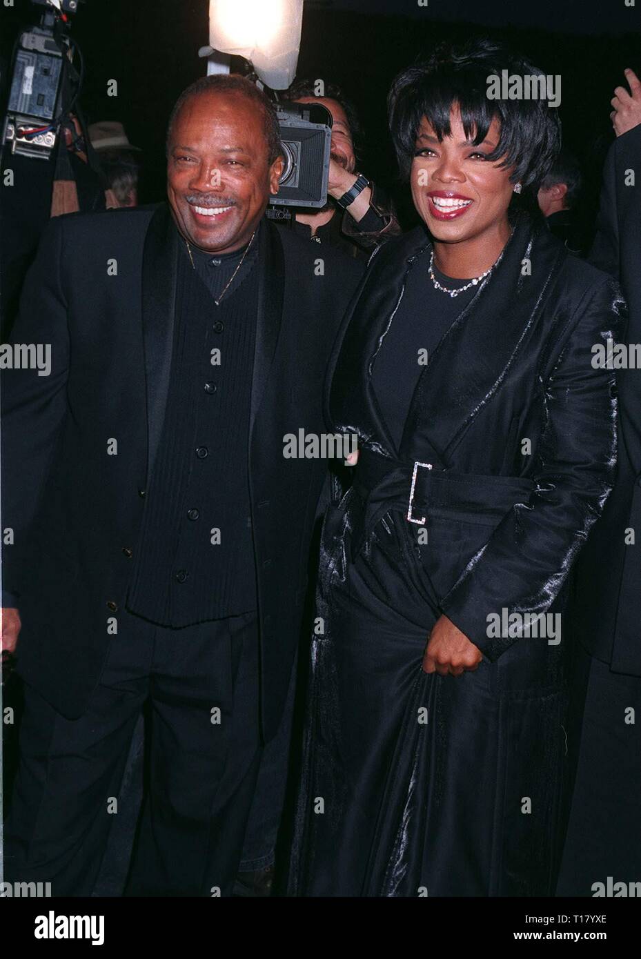 LOS ANGELES, CA. January 13, 1997: TV presenter Oprah Winfrey with ...