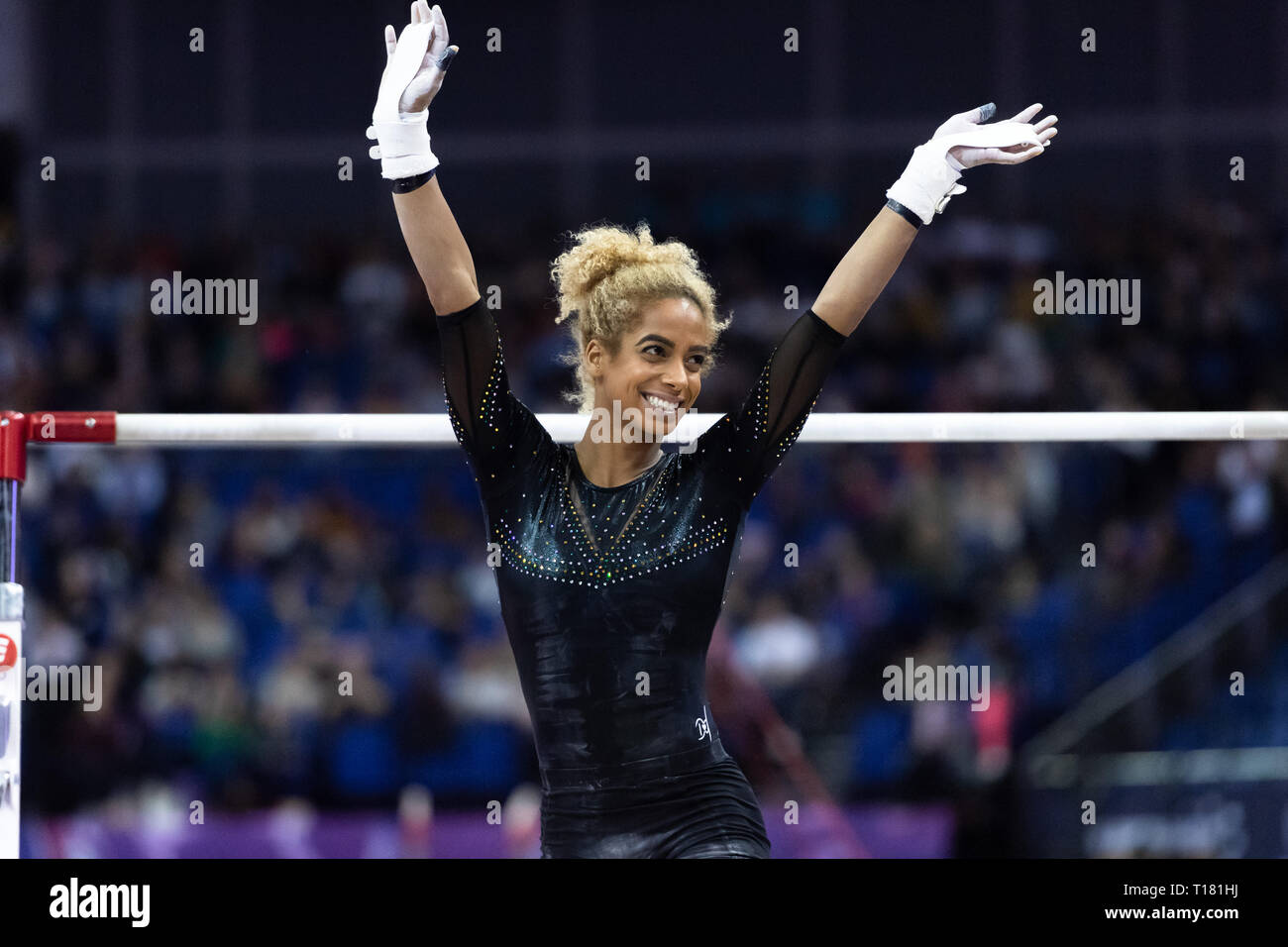London, UK. 23rd Mar, 2019. Danusia Francis of Jamaica during the ...