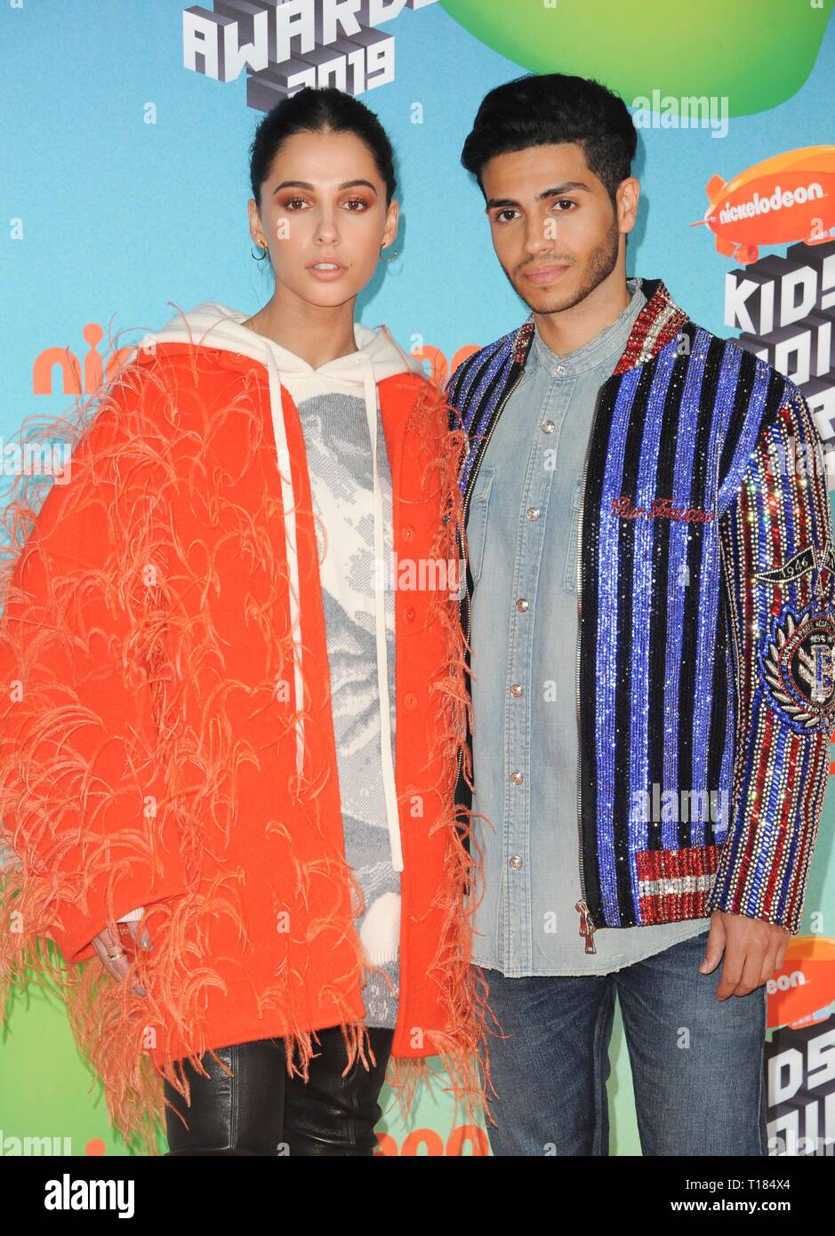 Los Angeles, CA, USA. 23rd Mar, 2019. Naomi Scott, Mena Massoud at ...